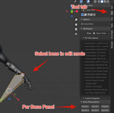 Edgy Bone Tools – Blender Plugin for bone manipulation – Tools ...